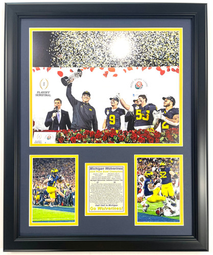 University of Michigan | 2023 CFP Champions | 18x22 Rose Bowl | Legends ...