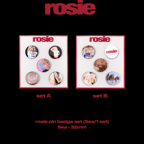 ROSÉ [ROSIE] PIN BUTTON SET | Vpoca