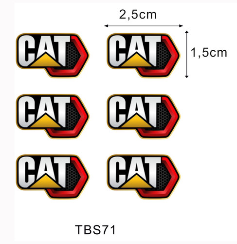 Stickers / Adesivi compatibili Cat Caterpillar TBS71 | tbdecalsmodels