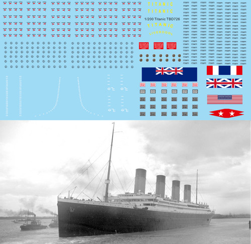 1/200 Details Decals X Titanic TB Decal TBD726 | tbdecalsmodels