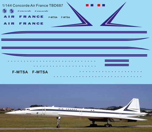 1/144 Decals X Concorde Air France First livery TB Decal TBD687 ...