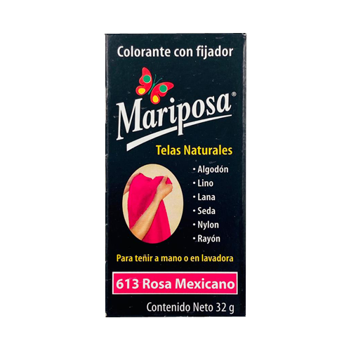 COLORANTE MARIPOSA PASTILLA 32G 613 ROSA MEXICANO | La Cadena