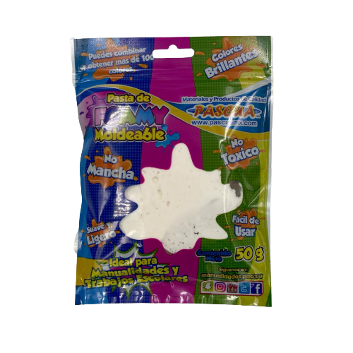 FOAMY MOLDEABLE BLANCO 50GR BOLSA RESELLABLE | La Cadena