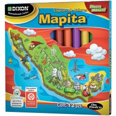 LÁPICES DE COLORES MAPITA C/12 CORTOS REDONDOS | La Cadena