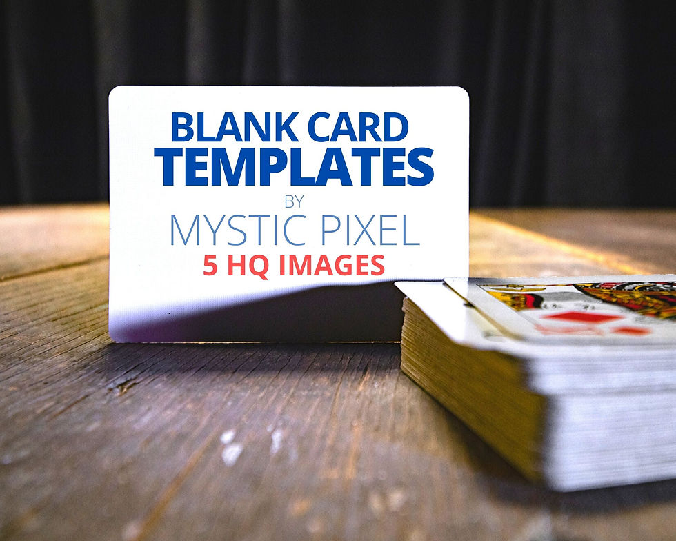 5 Blank Playing Card Image Templates for Magicians | Magician Masterclass