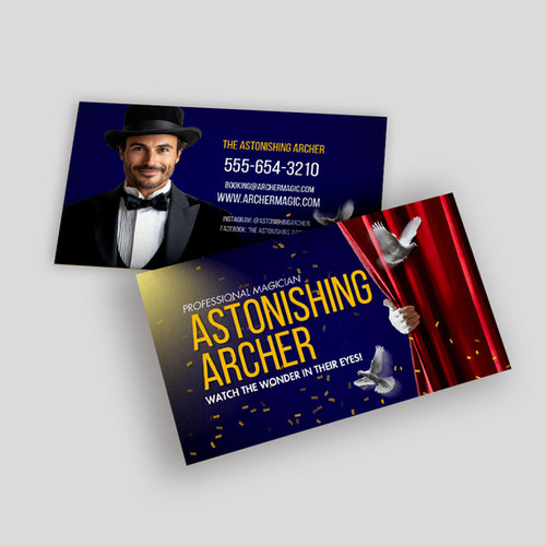 Astonishing Magician Business Card Template | Professional & Elegant ...