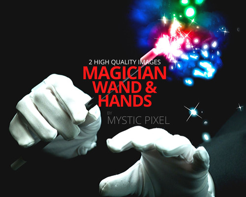 2 Magician Hands and Wand Pictures - Magician Stock Photos | Magician ...