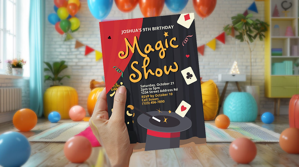 Magic Show Birthday Invitations: DIY or Ready-Made – Which is Right for ...