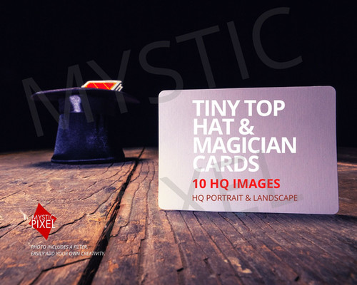 Magician Tiny Top Hat /w Blank Playing Cards | Magician Masterclass