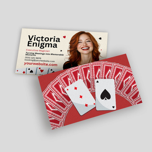 Elegant Corporate Event Magician Business Card Template | Canva Template