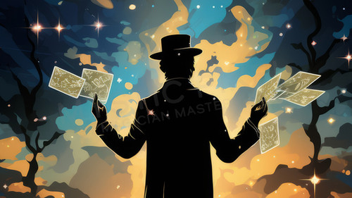 Mystic Mirage: A Magician's Symphony in Cards - Royalty-Free ...