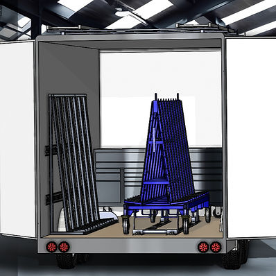 bromerinc, glass truck,rack, equipment, machinery, hand, storage