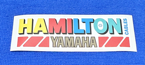 CTC REPLICA HAMILTON CABLES YAMAHA DECALS - 2 SIZES | Cambs Trials Centre