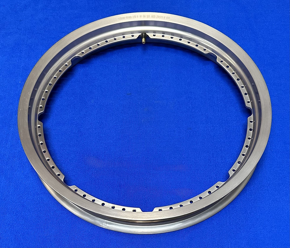 MORAD 2.15 X 18" 32 HOLE SEMI NOTCHED FLANGED TUBELESS TRIALS REAR RIM ...