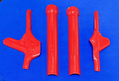 CTC YAMAHA TY250/350 MONORED FORK AND FRAME PROTECTORS | Cambs Trials ...