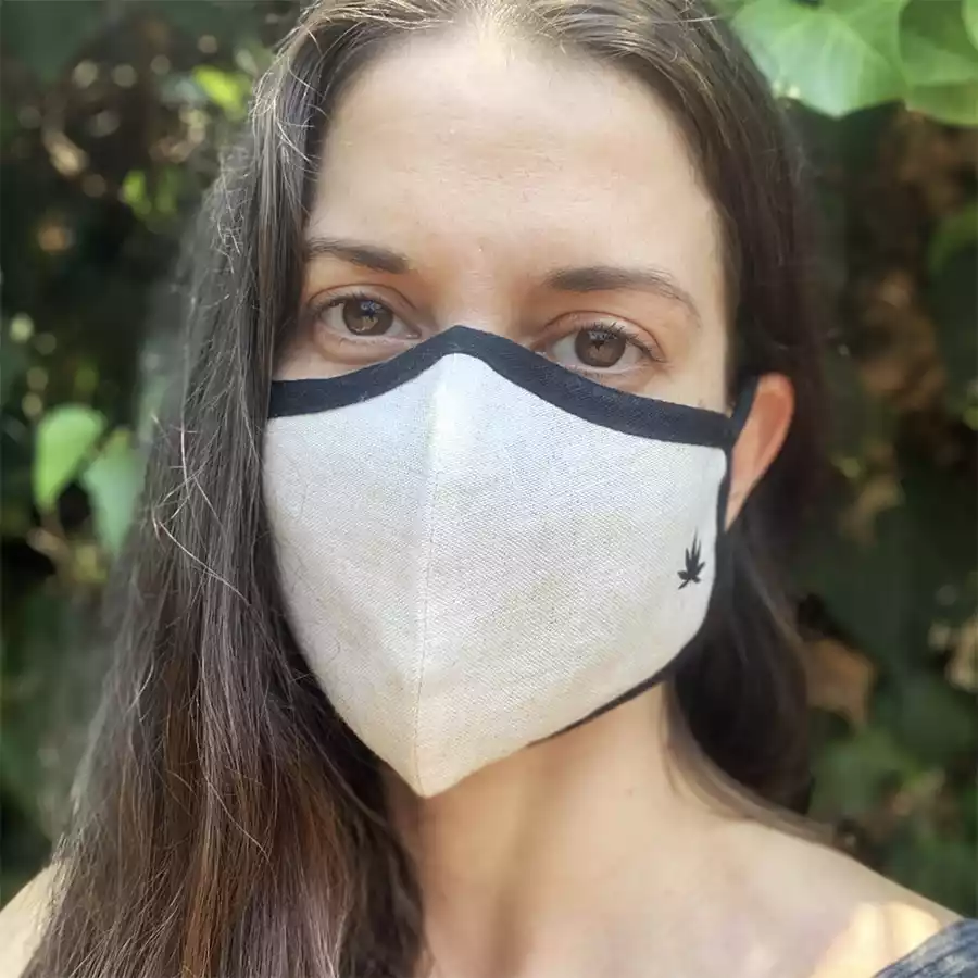 Hemp Linen Face Mask - Various Colours | Total Hemp Co.
