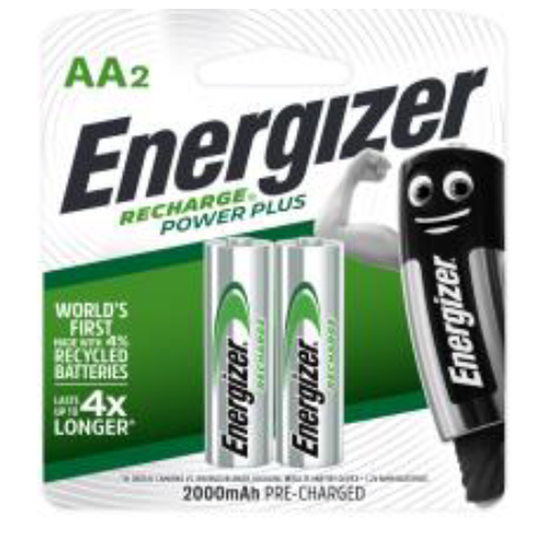 勁量 全能型充電電芯 2A(2000mAh)/3A(700mAh)2/4粒裝(原盒)Energizer 2A/3A Rechargeable ...
