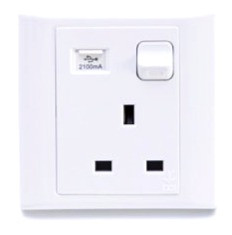 豐葉 飄雪系列插座 FYM Glacier USB Socket | wahlaphk