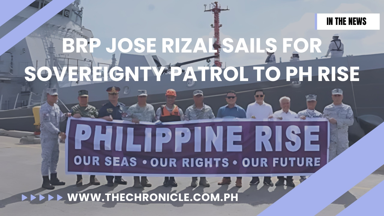BRP Jose Rizal sails for sovereignty patrol to PH Rise