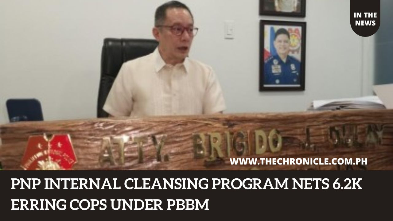 PNP internal cleansing program nets 6.2K erring cops under PBBM