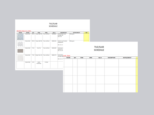 Construction Schedule Template For Interior Designers | IDVA
