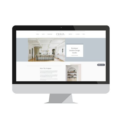 Olivia Website Template | IDVA