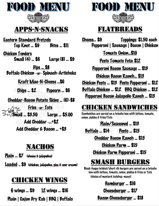 Food Menu | Drop Zone