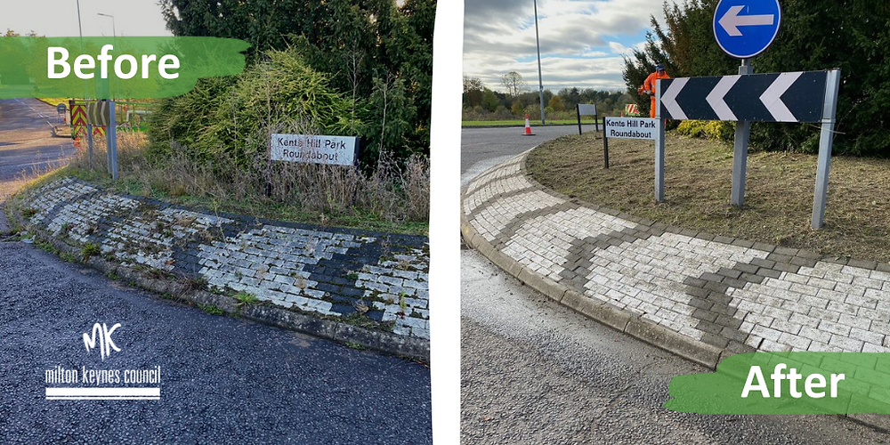 Work begins across MK to transform roundabouts