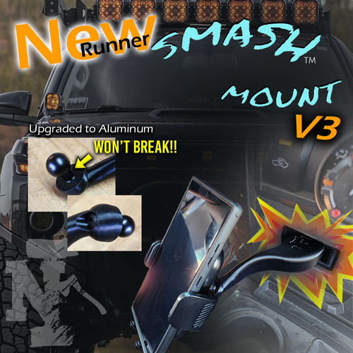 The "Runner SMASH Mount V3" 5th Gen 4Runner Phone Mount - UPGRADED ...