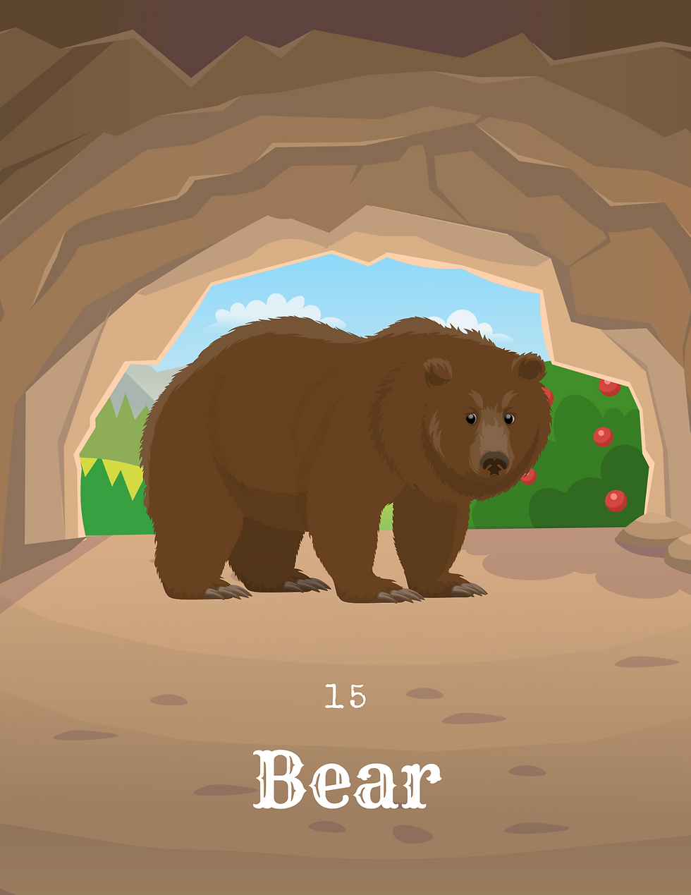 Learning Lenormand- Card #15, Bear