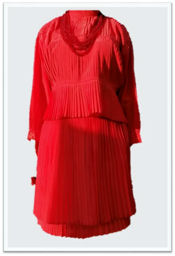 TRAJE MAZAHUA COLOR ROJO | NUESTRAS RIACES NUE