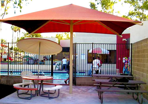 Single Post Square Shade | Spaces For Play