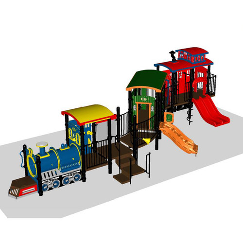 Train Theme Play Structure | Spaces For Play