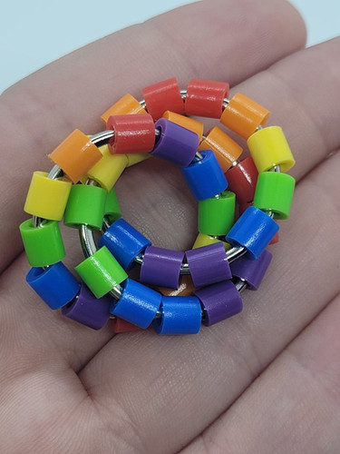 All the Rainbows! Quiet Twisting Mobius Fidget | All Things Sensory Shop