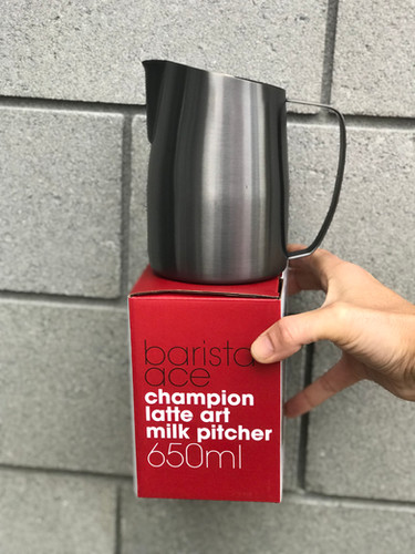 Barista Ace Champion Latte Art Milk Pitcher, 650ml | Bow & Tie Roastery