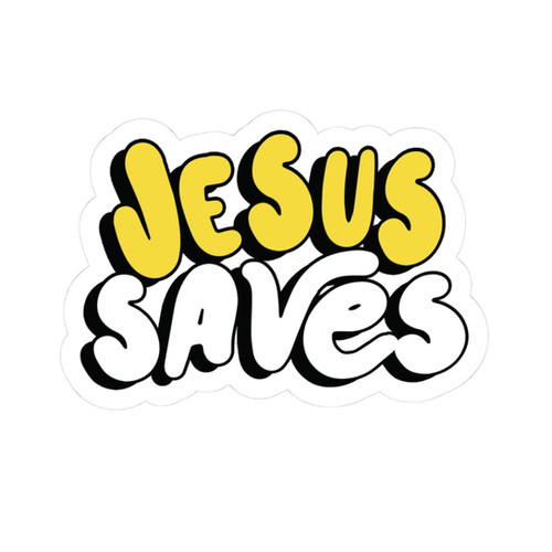 Jesus Saves Sticker | Travis Doodles