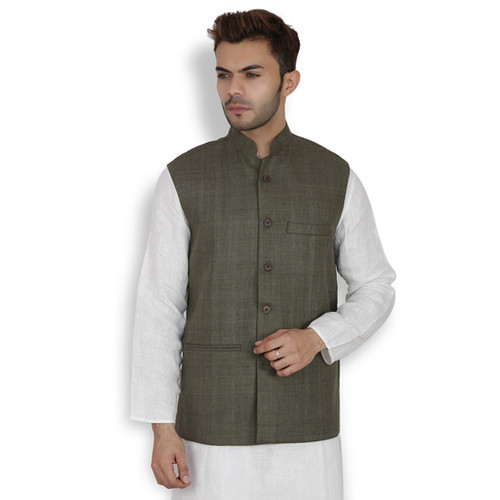 Matka silk Nehru Jacket | Prapun