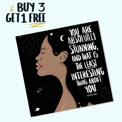 Sticker: You are absolutely stunning | Stephanie Chinn ART