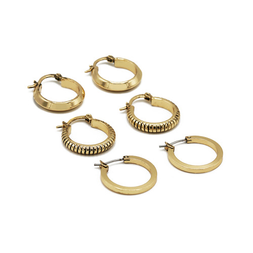 Multi-Texture Hoop Earring pack | Bloom and Bay