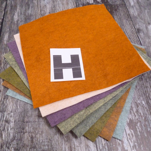 Felt Remnant Packs :: Heathered Felt :: 6x6 :: H | paper-and-string