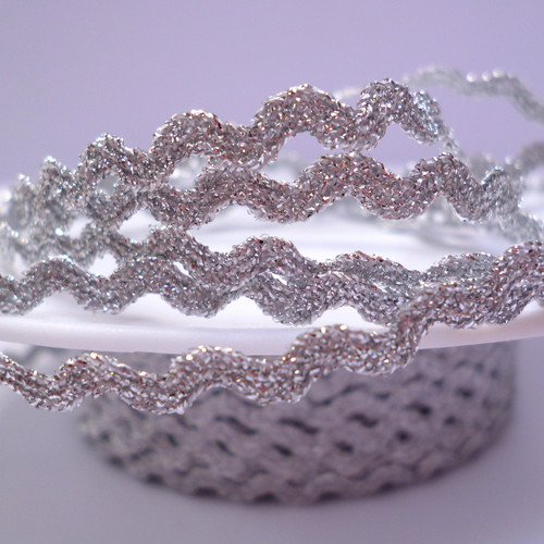 Teeny Tiny Ric Rac :: Silver | paper-and-string