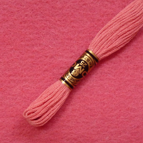 3833 Petal :: DMC Mouline Embroidery Thread :: 90% felt | paper-and-string