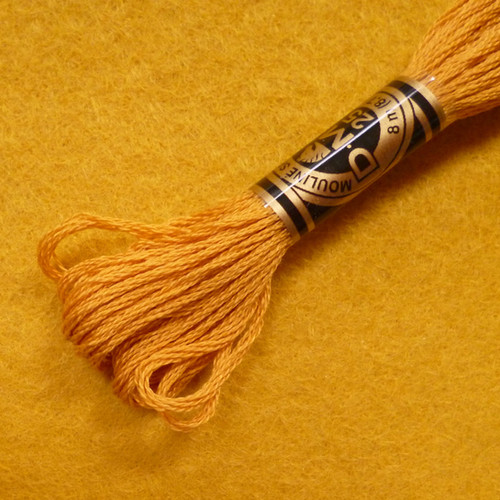 783 Gold :: DMC Mouline Embroidery Thread :: 30% felt | paper-and-string
