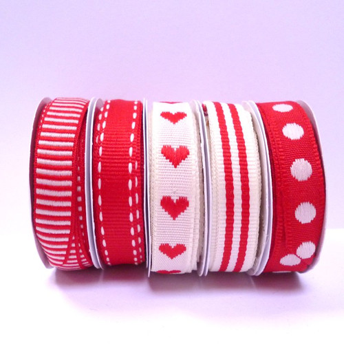 Scandinavian Ribbon Pack :: Red & White | paper-and-string