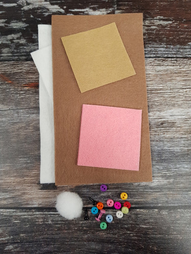 Bunny & Easter Egg Ingredients Pack :: Teddy Bear | paper-and-string
