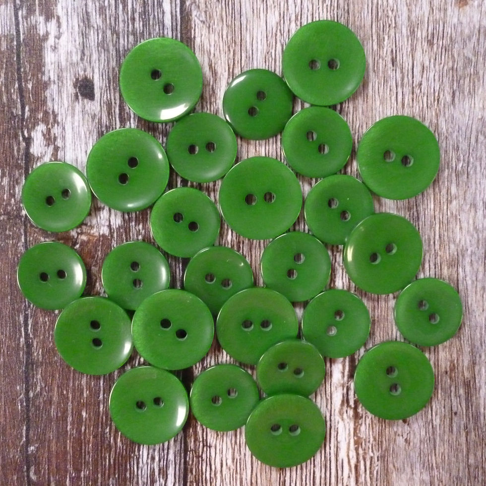 Domed Pearly Green Buttons :: mixed sizes | paper-and-string