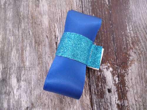 40mm satin royal blue - remnants - 3m bundle | paper-and-string