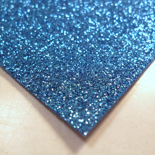 Mid Blue Glitter :: HTV iron on material | paper-and-string