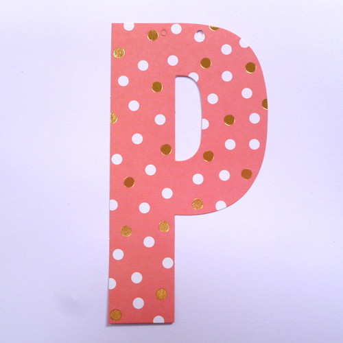 Make A Garland :: Letter :: P | paper-and-string