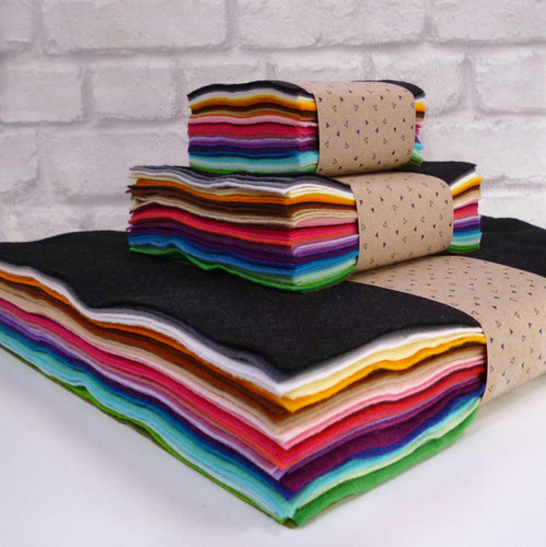 4" Rainbow of Premium Wool Felt | paper-and-string